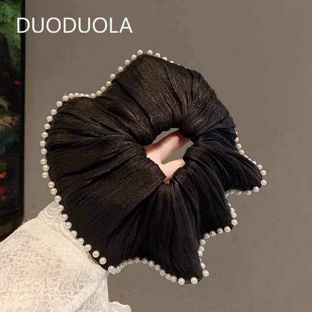 Internet celebrity temperament, pearlescent beaded large intestine hair ...