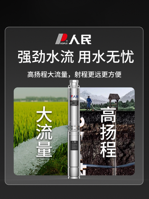 People's Stainless Steel Deep Well Pump 2inch High Lift Water Pump 220V ...