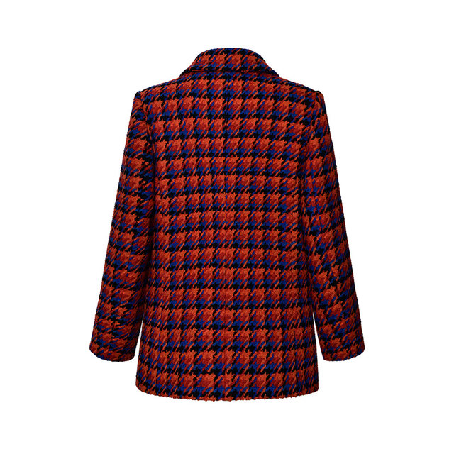 Di Feilige Retro Suit Collar Short Woolen Coat Women's Autumn and Winter 2023 New Small Woolen Coat