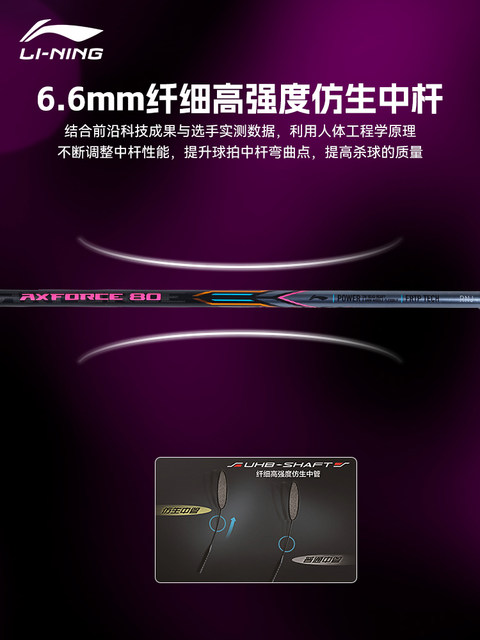 lining/Li Ning Thunder 80 Badminton Racket 90new Official Flagship ...