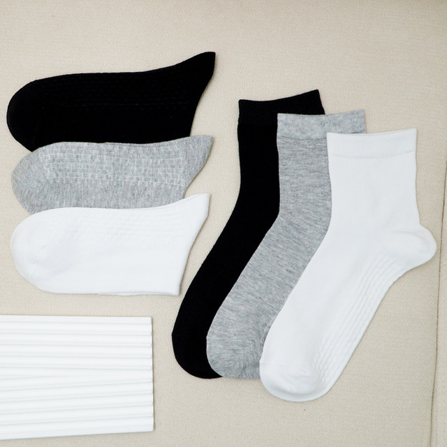 Autumn new antibacterial and deodorant socks, sports sweat-absorbent ...
