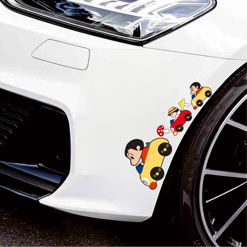 Car stickers, front and rear wheel eyebrow bumper decoration stickers ...