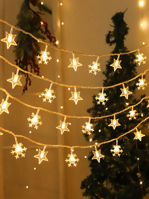 Colorful lights led stars flashing lights string lights star lights ...