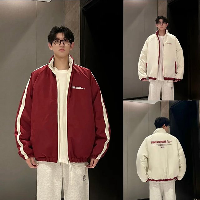 Fog dunk double -sided cotton clothing winter new thickened two sides ...