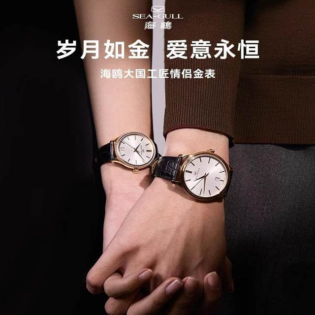 Seagull Watch 18K Gold ST18 Movement Ultra-thin Simple Elegant Business ...