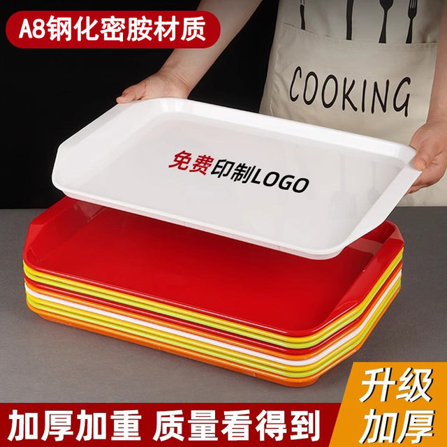 Plastic tray rectangular commercial tray restaurant canteen serving ...