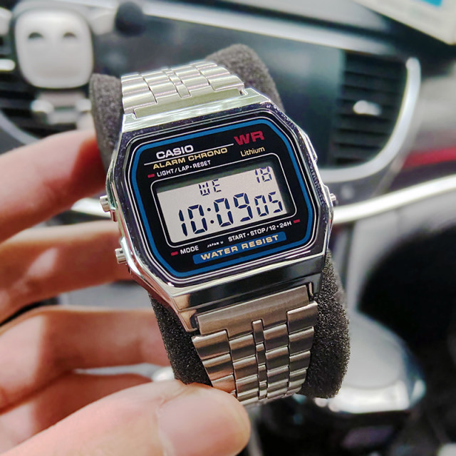 Casio CASIOF-91W/F-84W/A158WA retro square electronic watch