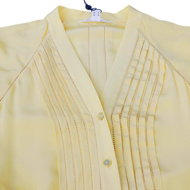 JNIna Gennina Guo Yiling's autumn fold V -neck collection waist five ...