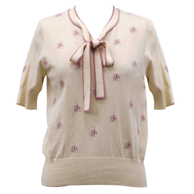 JNINA JNINA Guo Peiling spring and summer new LOGO printed women's T ...