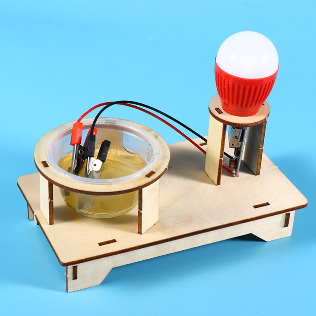 Salt water power generation lamp conductive new energy science ...