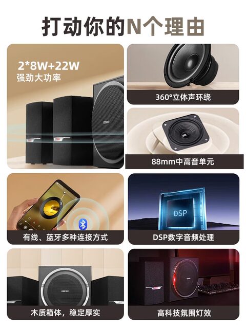 Walkman R303BT wireless Bluetooth speaker 2.1 desktop computer ...