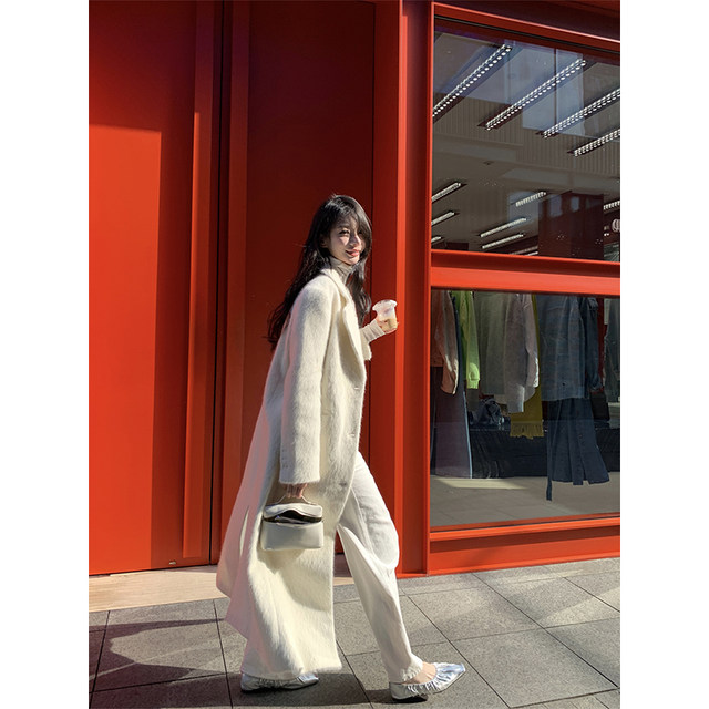 yangzifan angora rabbit fur coat automatic ten times soft focus autumn ...