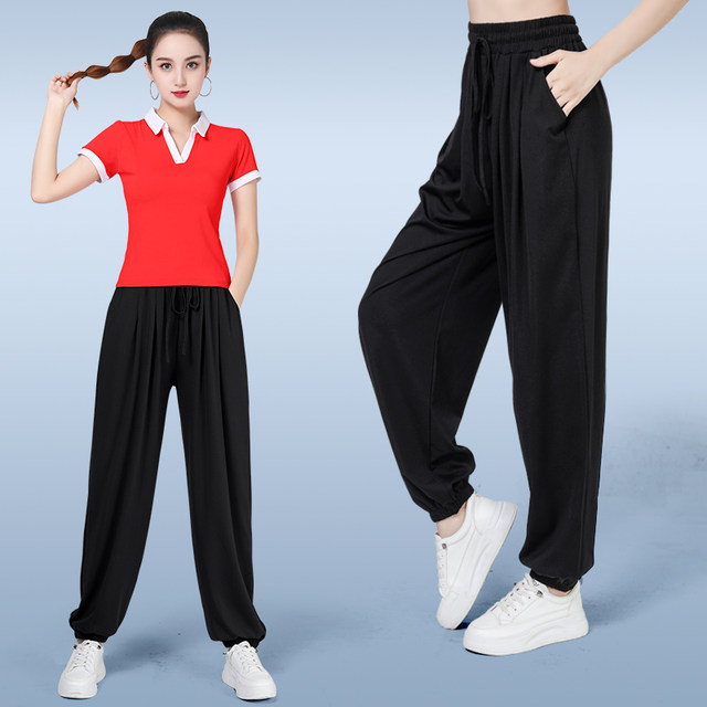 Slim square dance dance pants for women dance practice bloomers shuffle ...