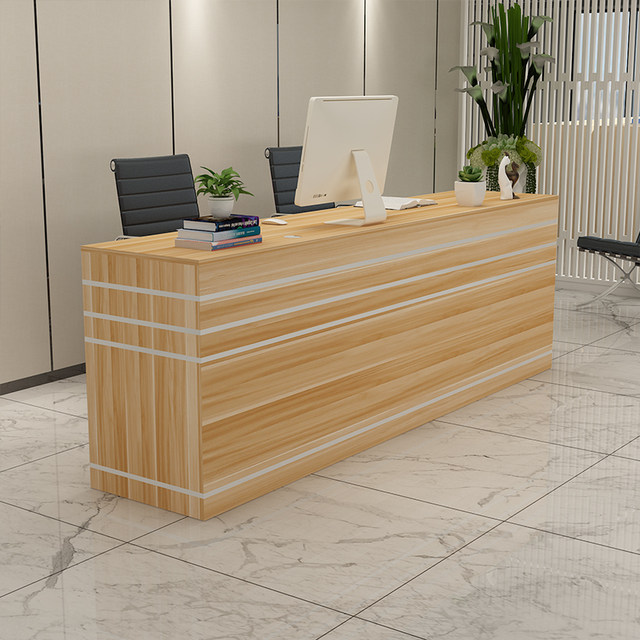 Intermediary desk workbench front desk simple reception business hall ...