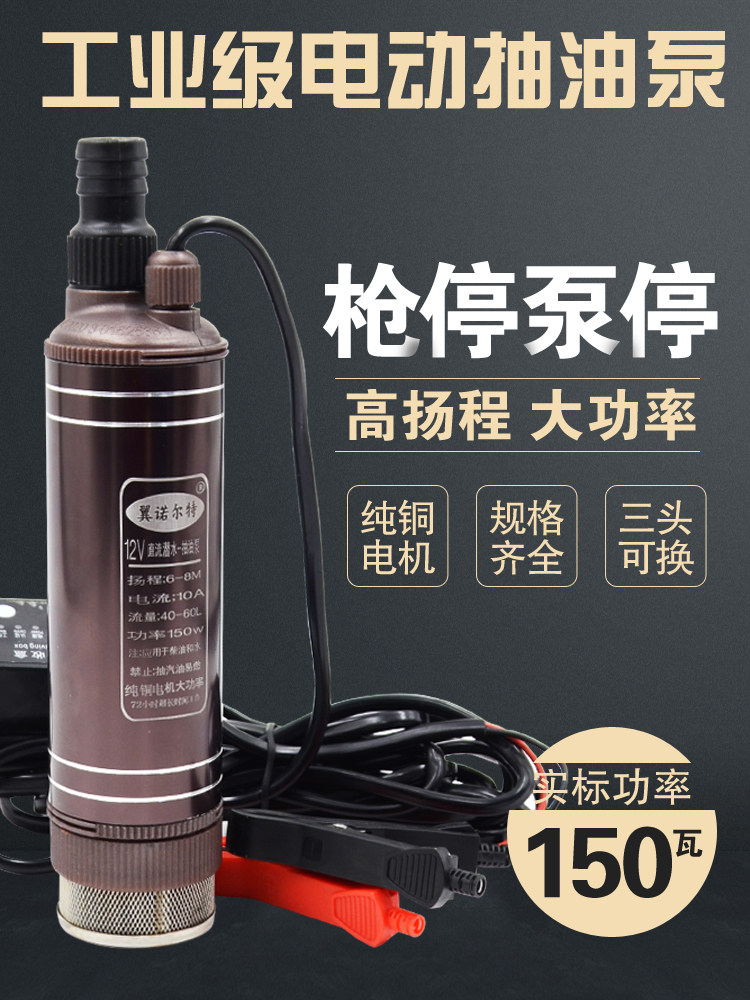 Wing Nolte 12V/24V/220V Electric Oil Pump - Stainless Steel Self ...