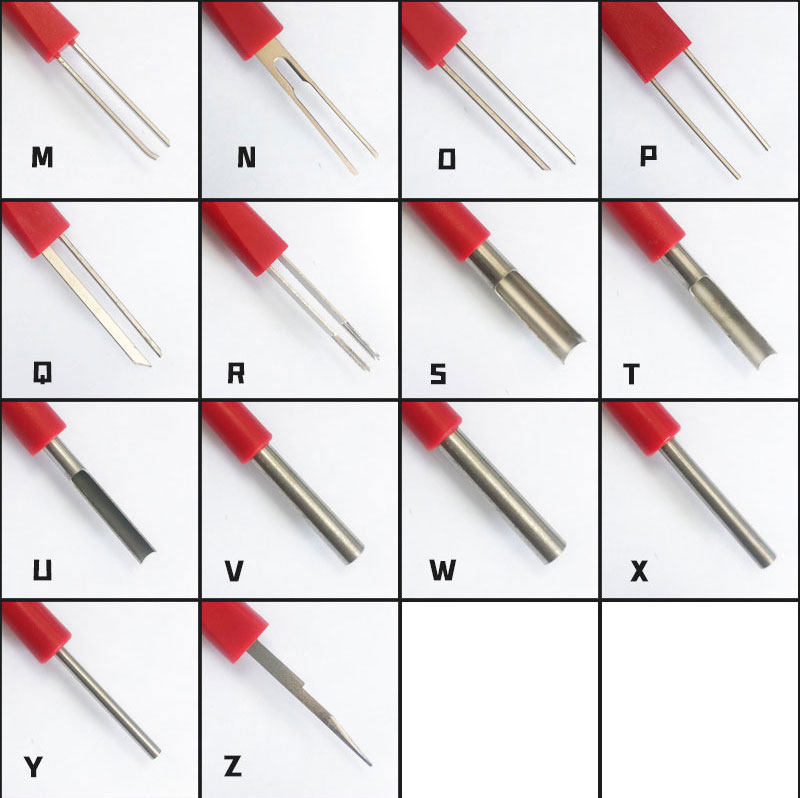 26 pieces of car terminal disassembly, pin extractor, wire harness plug ...