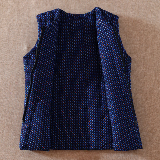 Pure cotton handmade vest men's clothing in winter thickened and warm ...