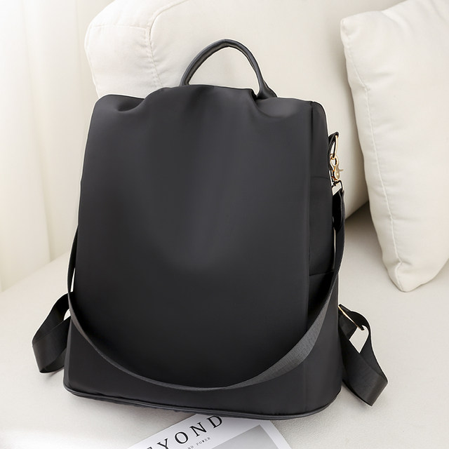 Nylon backpack for women 2025 new Korean version of versatile canvas schoolbag simple Oxford ...