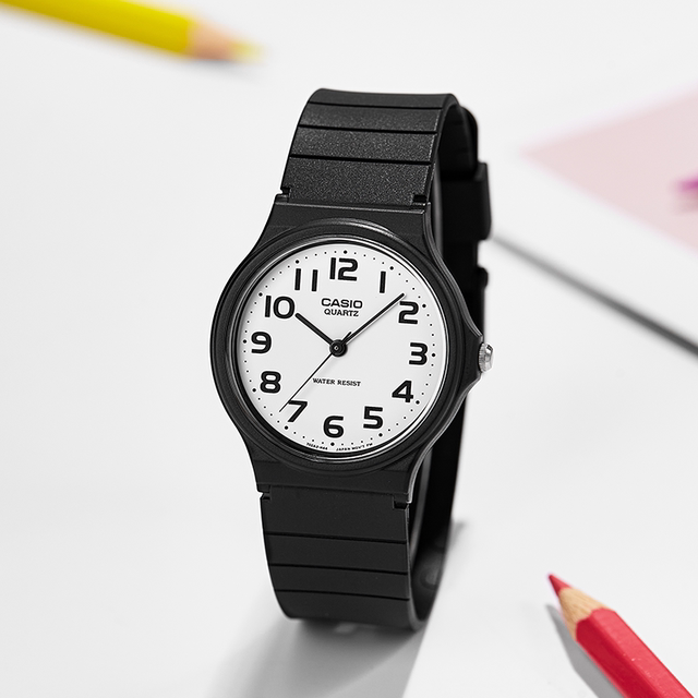 Casio CASIO men's and women's watch examination small black watch ...