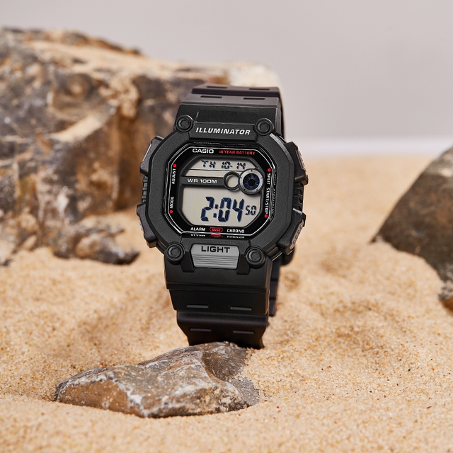 CASIO Casio watch men's and women's small square retro student sports ...