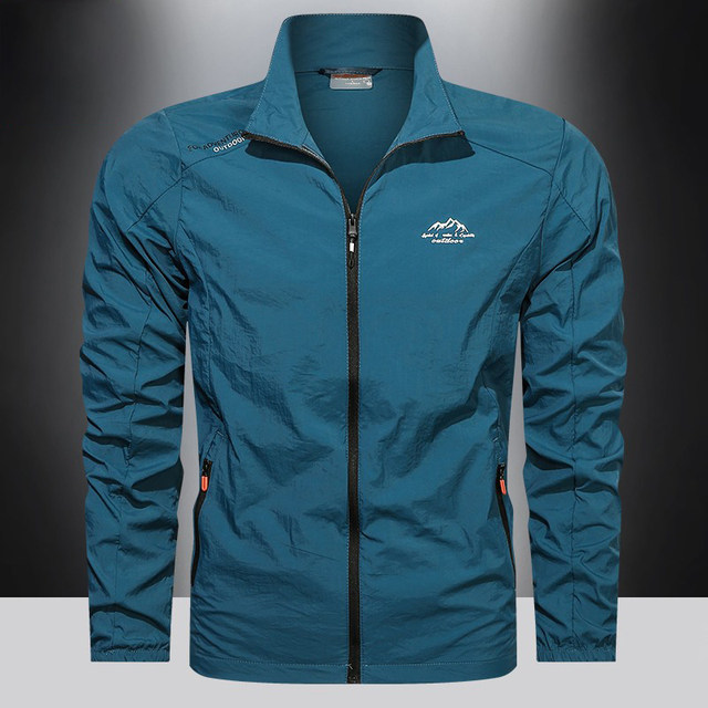 Sunscreen clothing men's ultra-thin UV protection stand-up collar ...