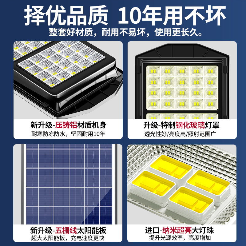 Snow Tiger Solar Garden Lights - LD155 - High Power LED