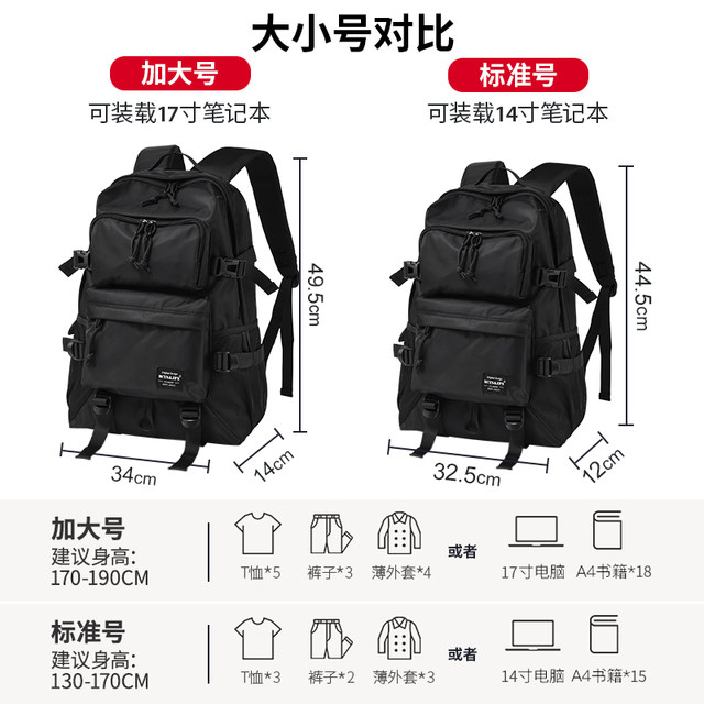 Travel bag men's backpack super large capacity business travel luggage ...