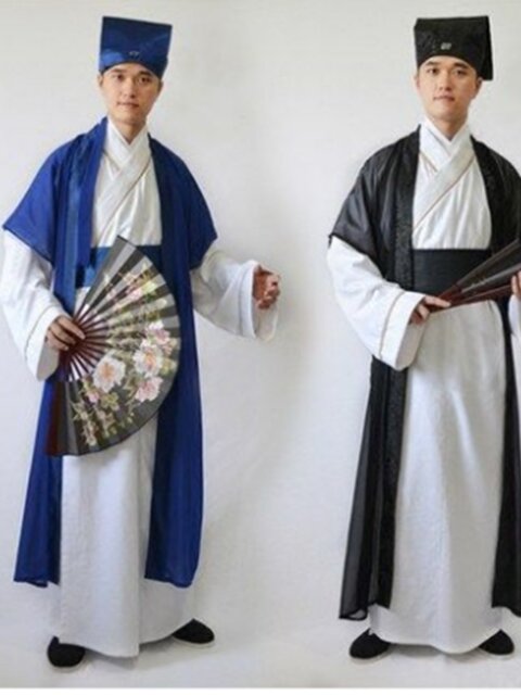 Hanfu male ancient costume scholar Xia Ke son -in -law adult Chinese ...