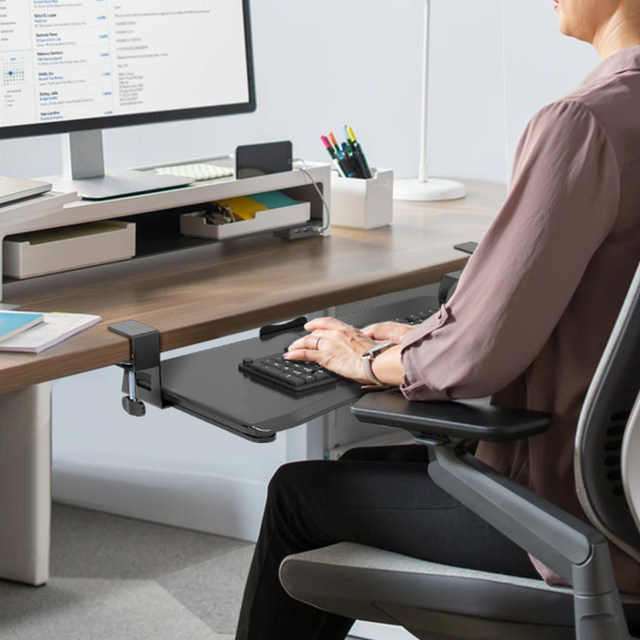 Computer keyboard bracket under the desk mechanical arm thickened ...