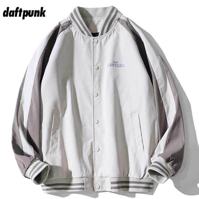 High Street Tide Brand Printed Baseball Uniforms Loose Couples Tops ...