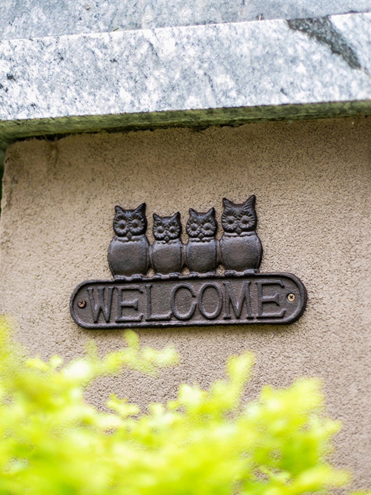 Cast Iron Welcome Welcome Sign Iron Door Sign European Retro Decoration ...