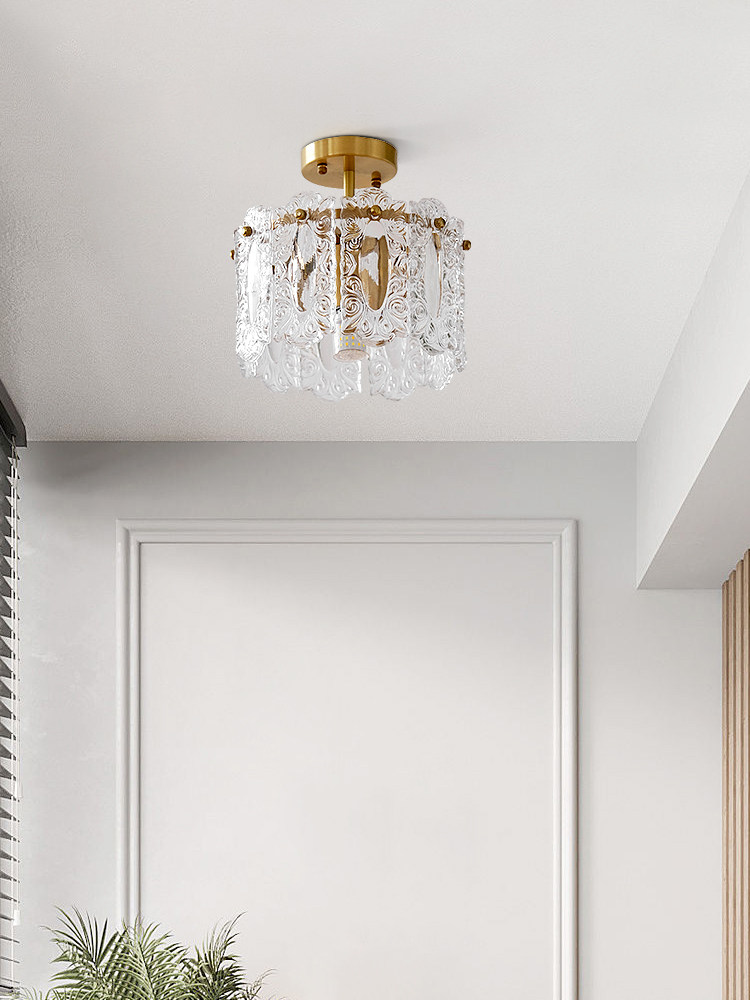 Yi Shihao Copper Ceiling Light - Retro Aisle/Hallway Lighting