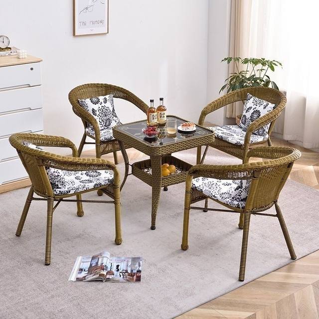 Vine chair balcony tables and chair outdoor three -piece table chair ...