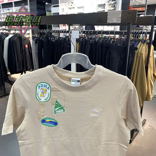 Genuine PUMA color LOGO round neck breathable men's sports and leisure ...