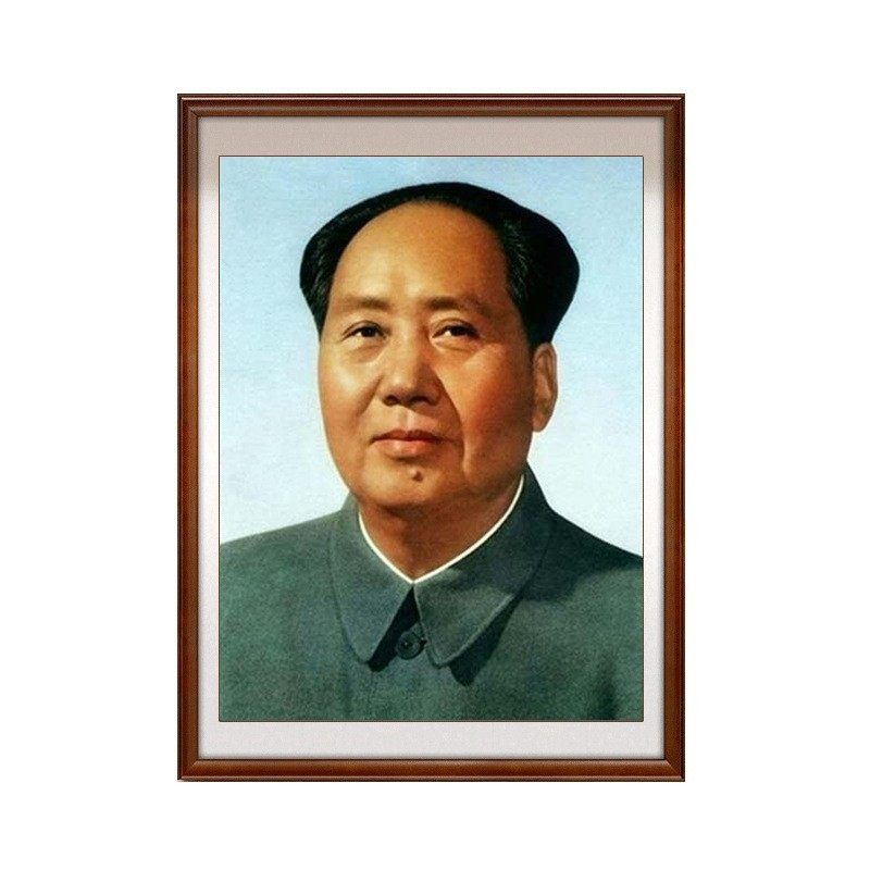 Chairman Mao cross stitch 2024 new living room hanging painting Mao ...