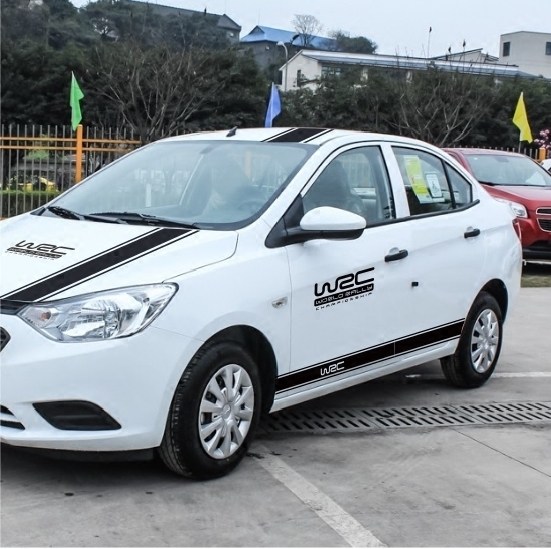 Chevrolet 3 full car sticker Sail door scratch personality pull flower ...