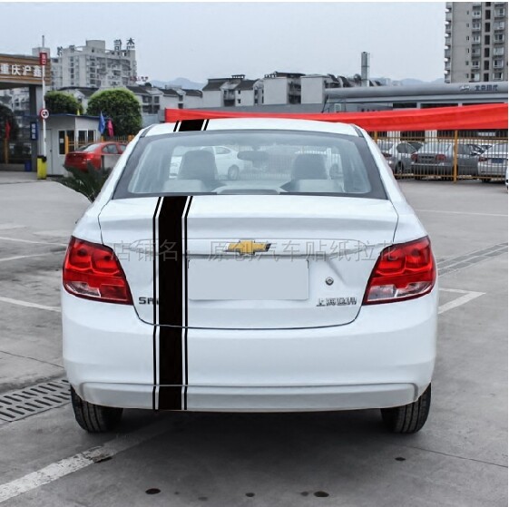 Chevrolet 3 full car sticker Sail door scratch personality pull flower ...