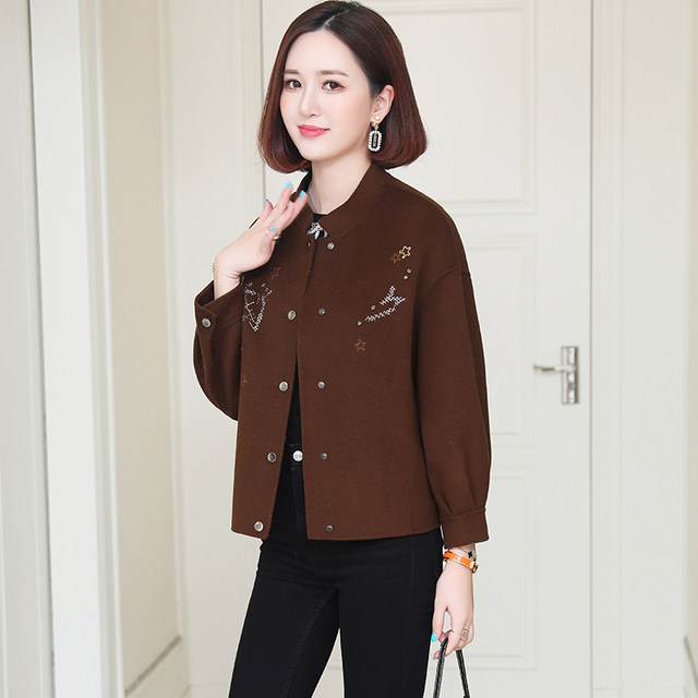 2020 New Woolen Coat Women's Autumn and Winter Fashion Small Coat High ...