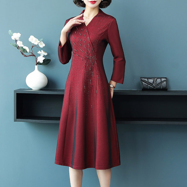 Wedding mom's noble temperament wedding banquet outfit 2021 autumn new ...