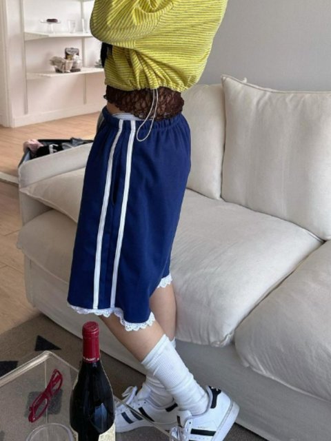 Unique Sei Korean Style Street Casual Lace Line Niche Design Sweet Cool ...