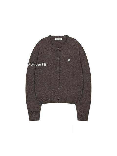 Unique Sei Street Autumn and Winter Flower Button Lace Knitwear ...