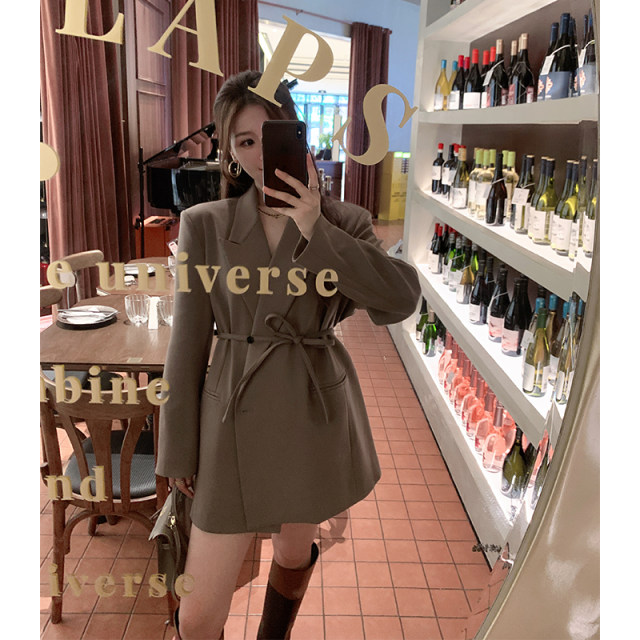 Special price! Retro strap suit jacket for women, spring and autumn ...