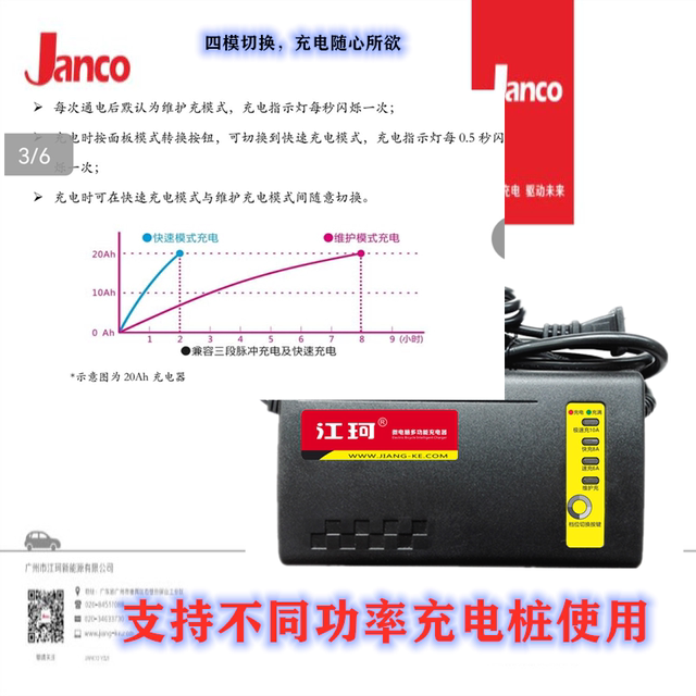 Battery car fast charging four-mode adjustable power intelligent full ...