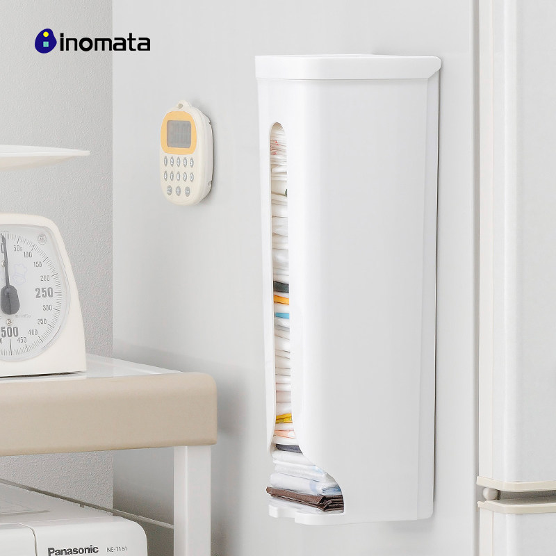 Inomata Garbage Bag Storage Box - PVC, Made in Japan