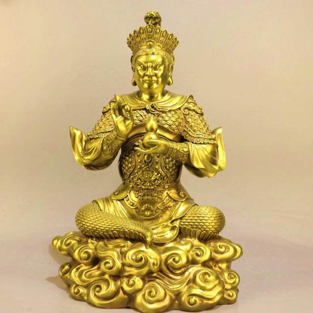 The bronze python statue of the great master python grandma ornaments ...