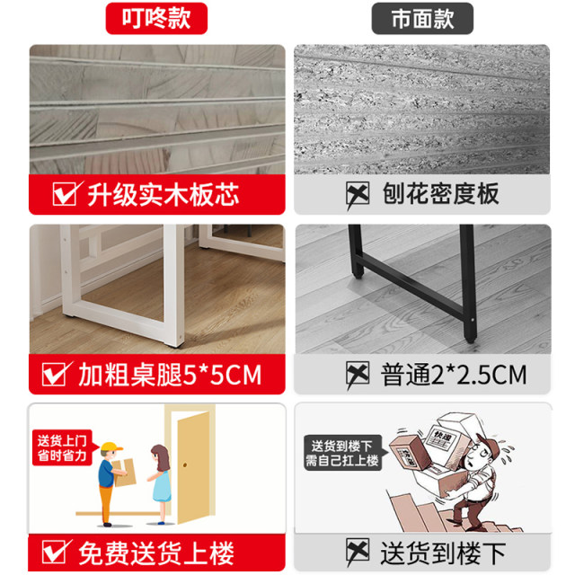 Solid wood table computer table desktop student home bedroom writing ...