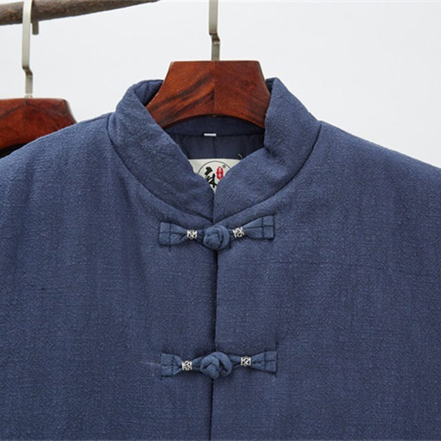 Autumn and winter silver buckle cotton -keeping pure color Establishing ...