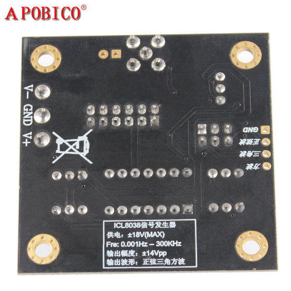 ICL8038 Low Frequency Signal Source Waveform Generation Sine Wave Triangular Wave Square Wave ...