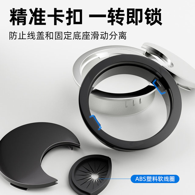 Computer desk wire hole cover desk hole decorative cover opening desk ...