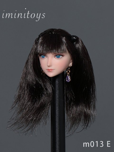 Spot Iminitoys 1/6 female soldier M013 anime girl COS head carving with ...